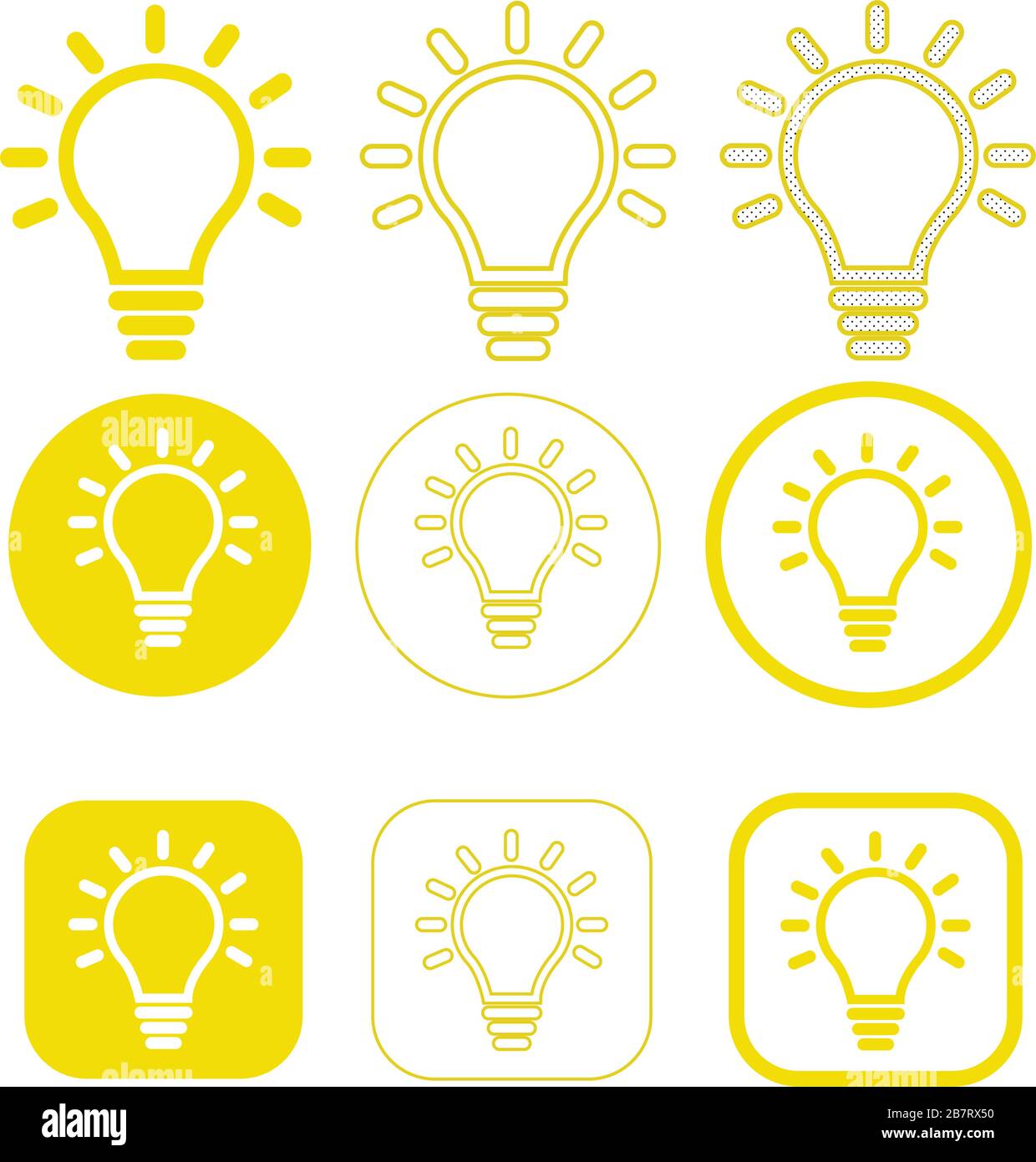 Simple Bulb icon sign design Stock Vector Image & Art - Alamy