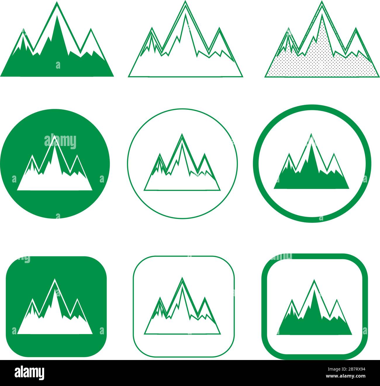 Simple Mountain icon sign design Stock Vector Image & Art - Alamy
