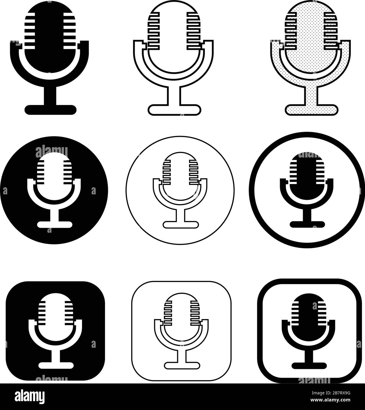 Simple microphone icon sign design Stock Vector Image & Art - Alamy