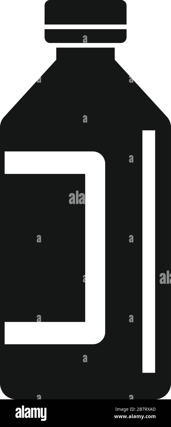 Syrup bottle icon. Simple illustration of syrup bottle vector icon for ...