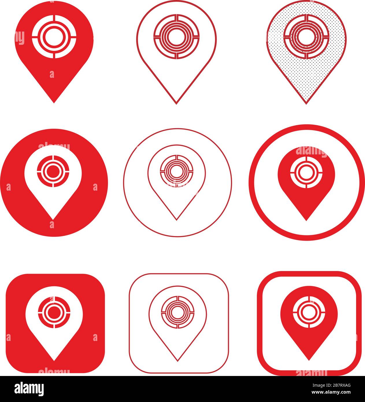 Simple map pointer gps icon sign design Stock Vector Image & Art - Alamy