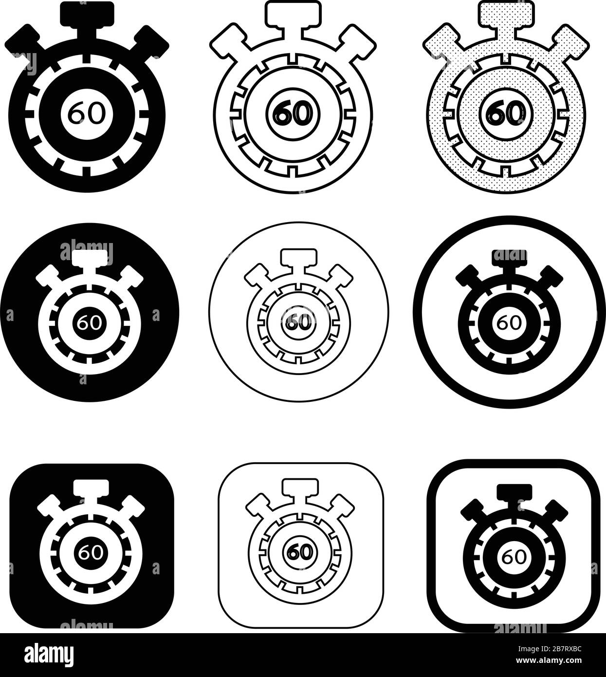 Simple stopwatch icon sign design Stock Vector Image & Art - Alamy