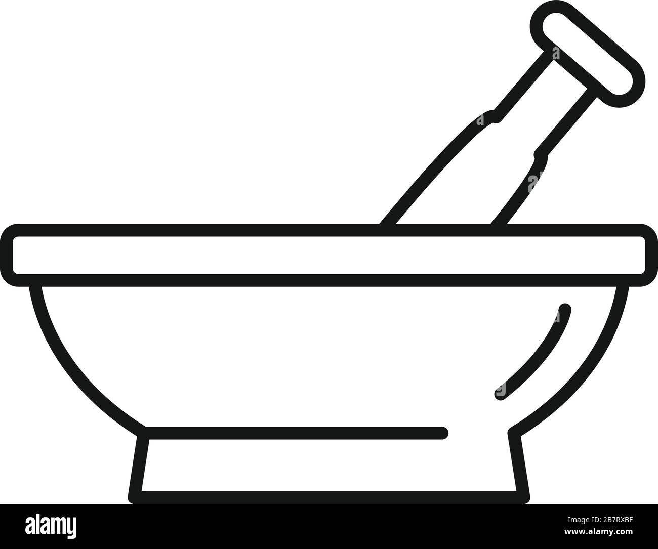 Pharmacist bowl icon. Outline pharmacist bowl vector icon for web ...