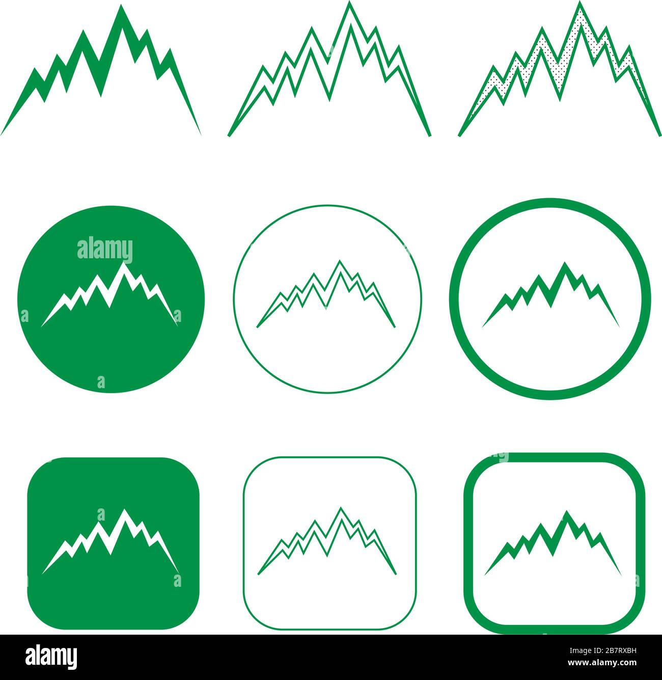 Simple Mountain icon sign design Stock Vector Image & Art - Alamy