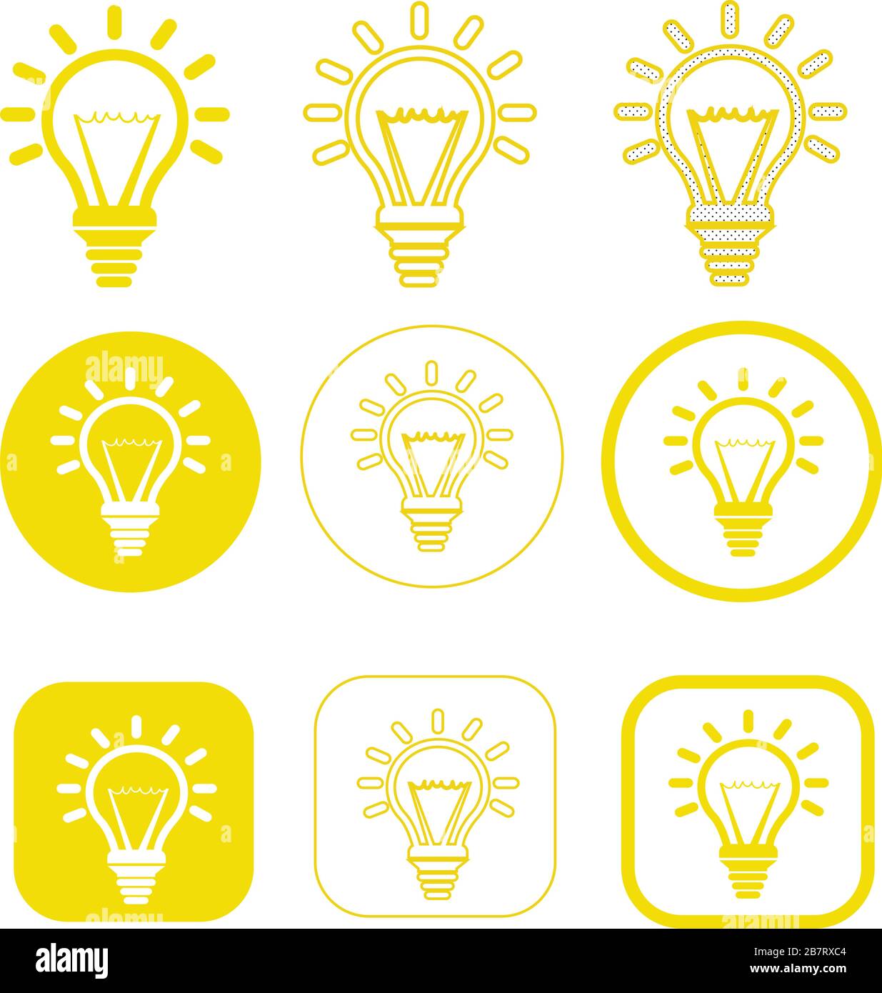 Simple Bulb icon sign design Stock Vector Image & Art - Alamy