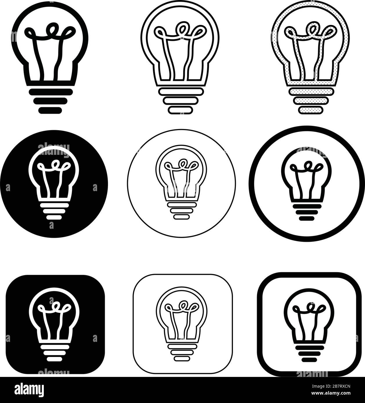 Simple Bulb icon sign design Stock Vector Image & Art - Alamy