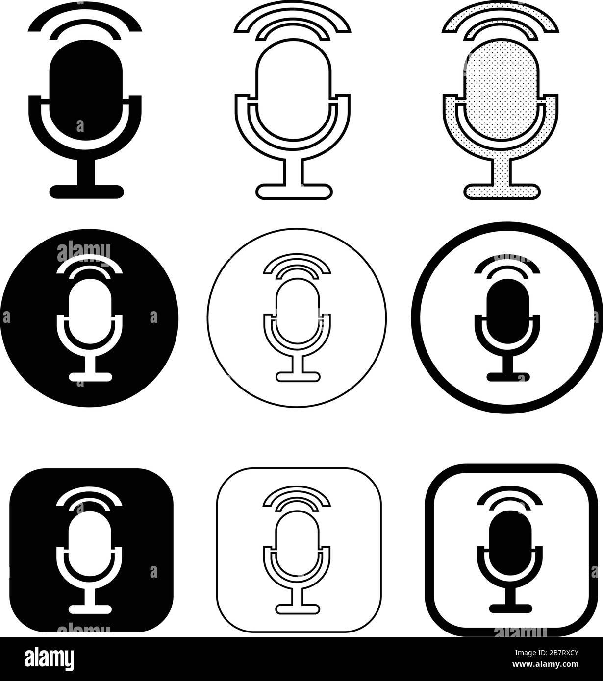 Simple microphone icon sign design Stock Vector Image & Art - Alamy