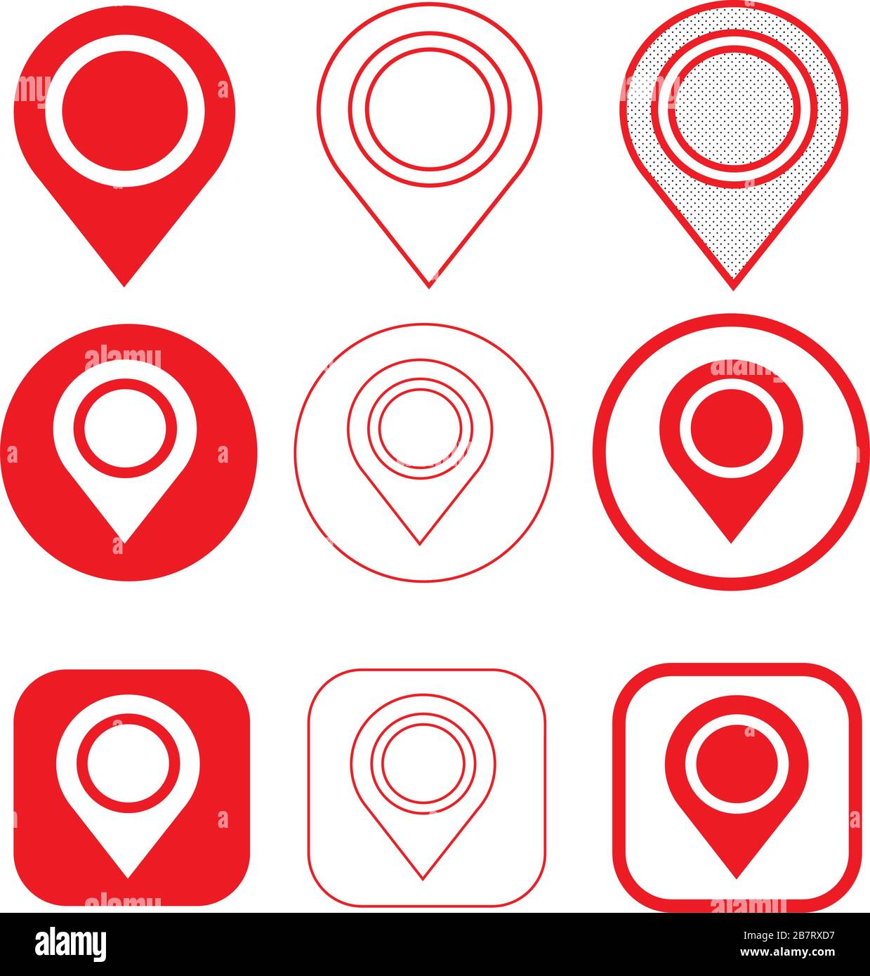 Simple map pointer gps icon sign design Stock Vector Image & Art - Alamy