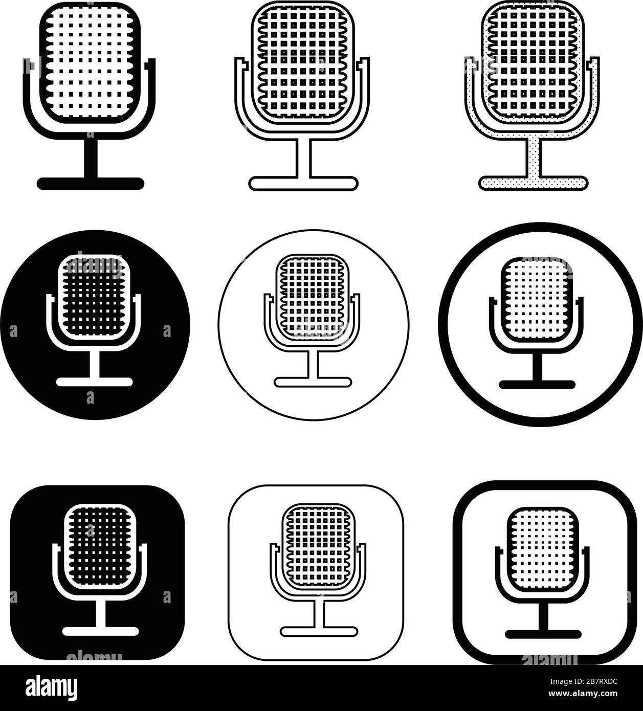 Simple microphone icon sign design Stock Vector Image & Art - Alamy
