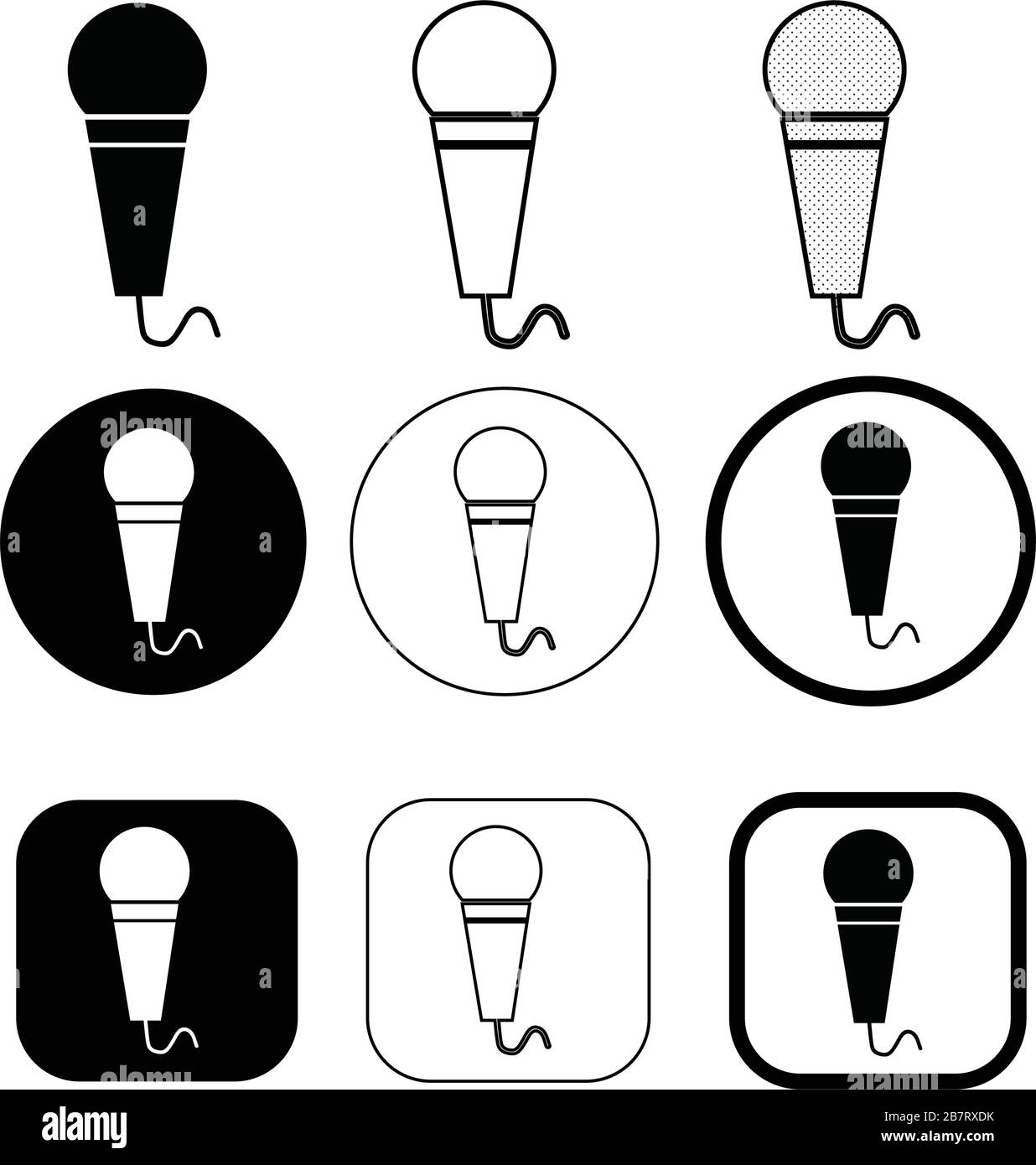 Simple microphone icon sign design Stock Vector Image & Art - Alamy