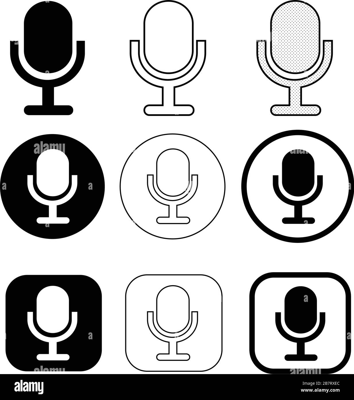 Simple microphone icon sign design Stock Vector Image & Art - Alamy