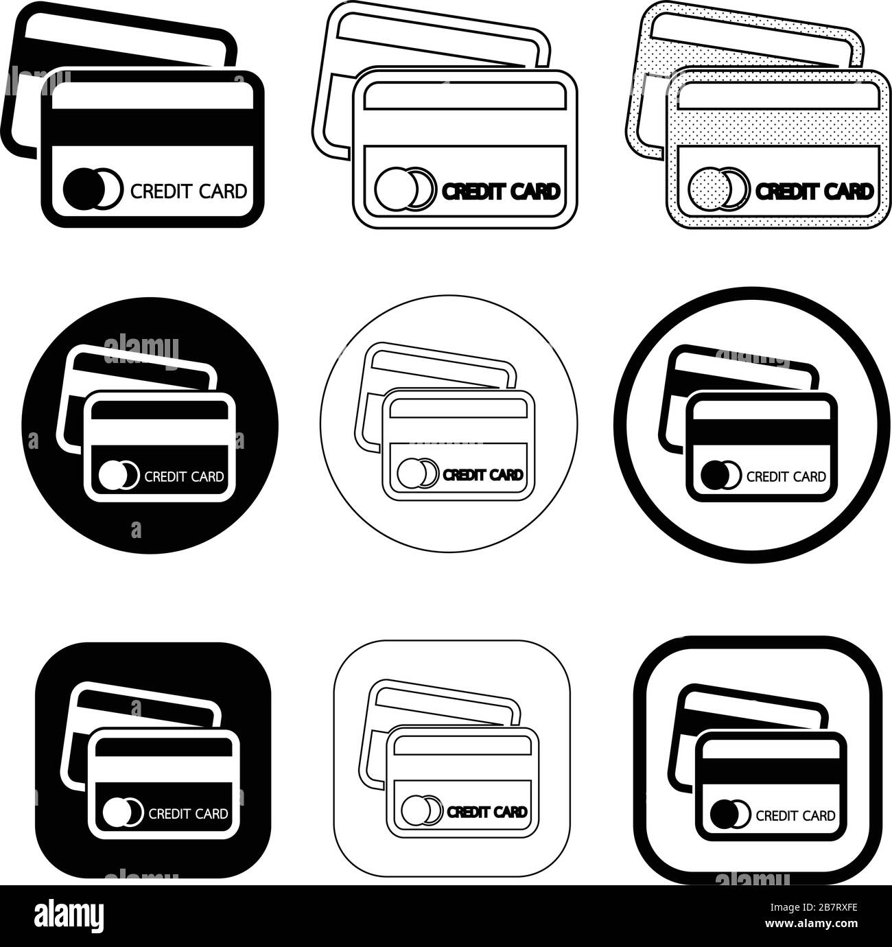 Simple credit card icon sign design Stock Vector Image & Art - Alamy
