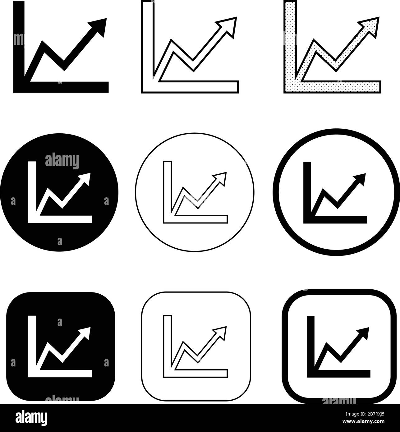 Simple Graph chart icon sign design Stock Vector Image & Art - Alamy