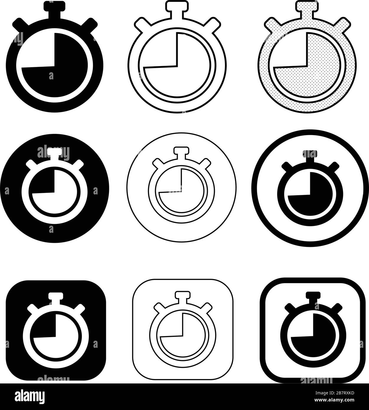 Simple stopwatch icon sign design Stock Vector Image & Art - Alamy
