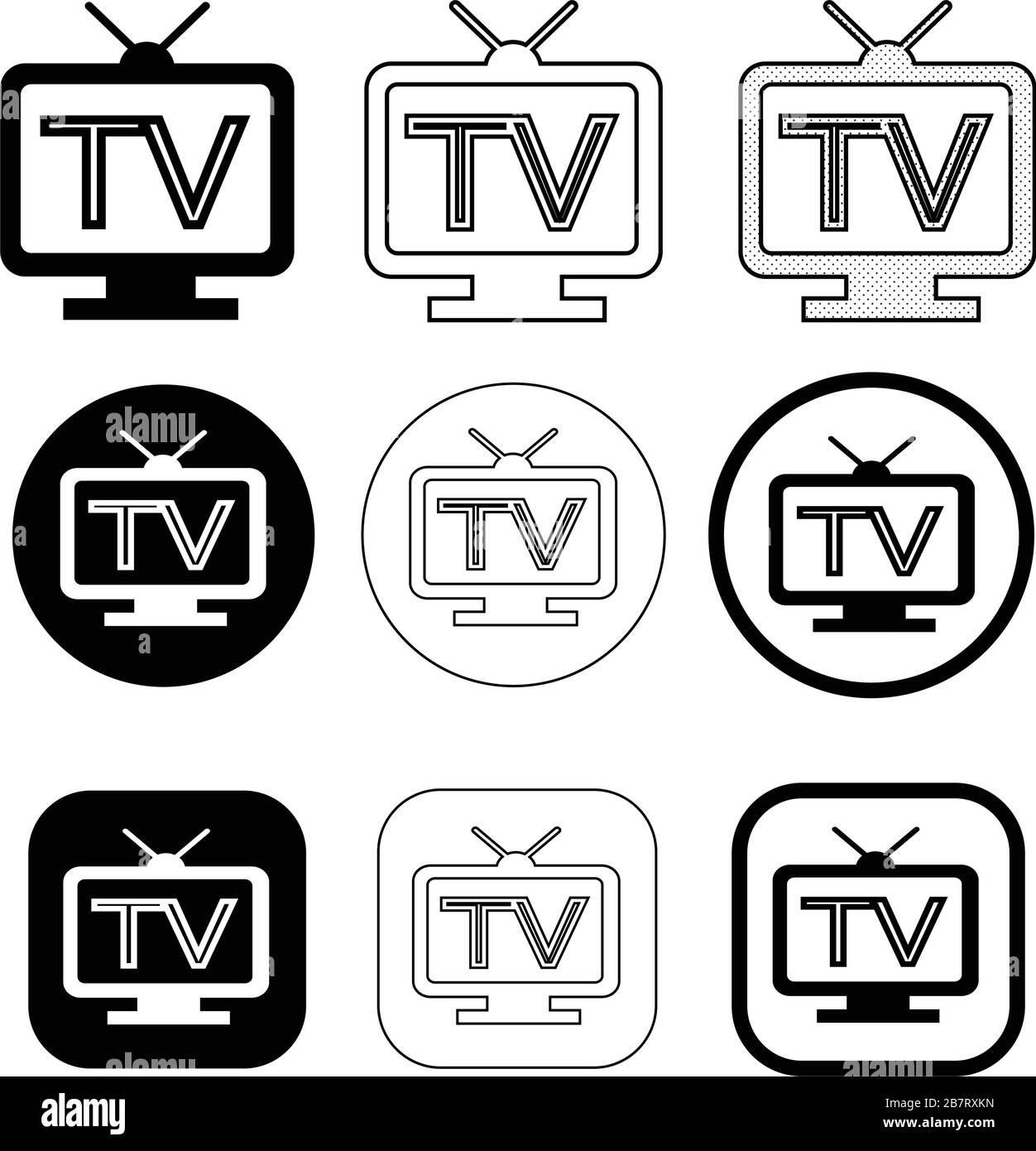 Simple tv icon sign design Stock Vector Image & Art - Alamy