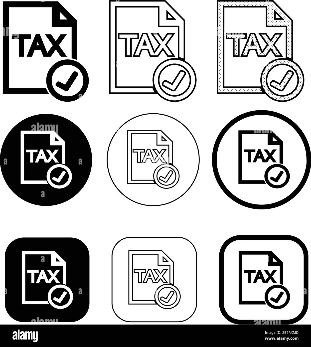 Simple tax icon sign design Stock Vector Image & Art - Alamy