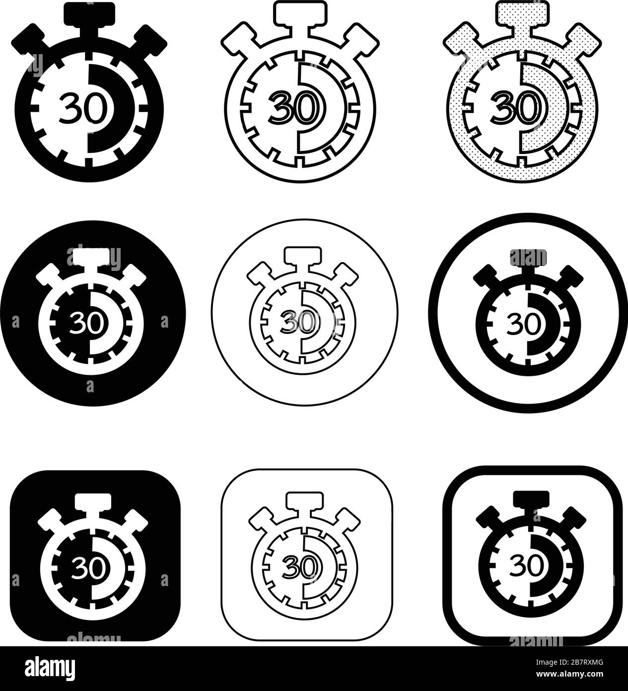 Simple stopwatch icon sign design Stock Vector Image & Art - Alamy