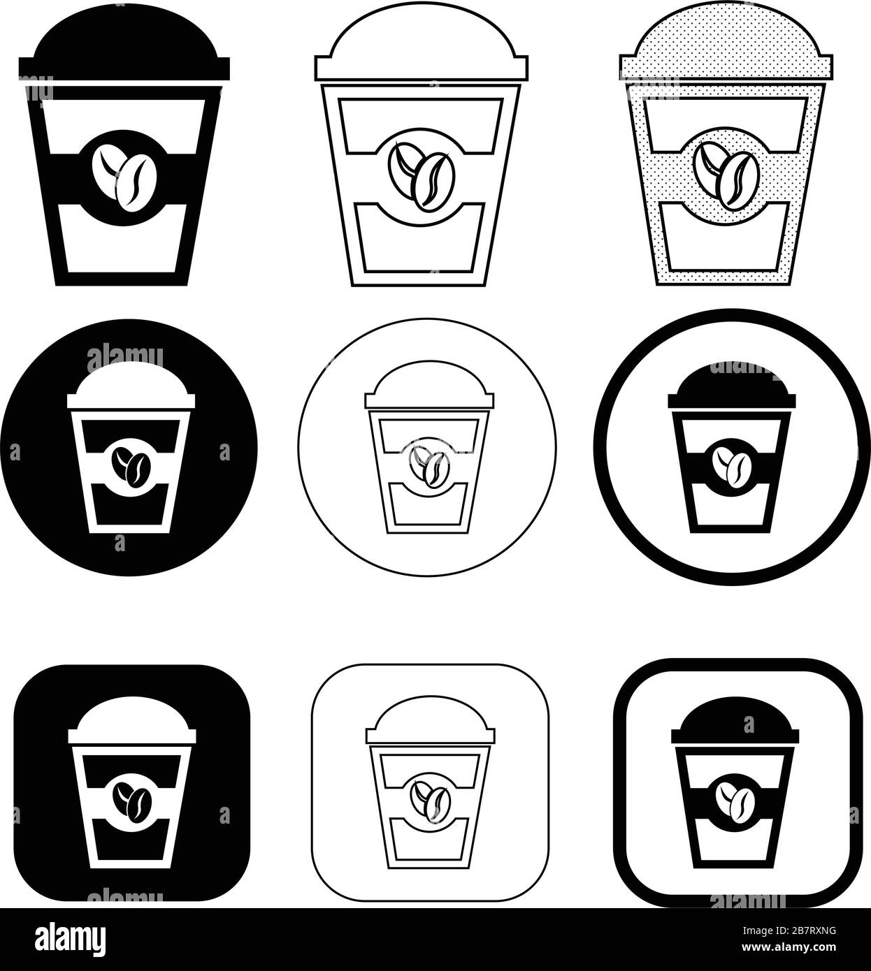 Simple coffee icon sign design Stock Vector Image & Art - Alamy