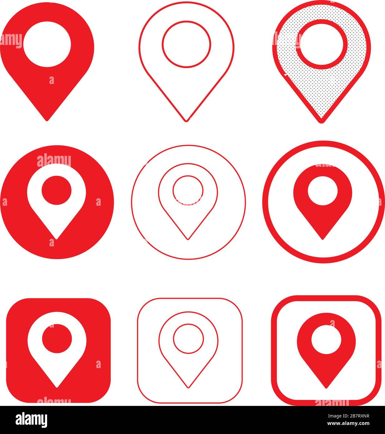 Simple map pointer gps icon sign design Stock Vector Image & Art - Alamy