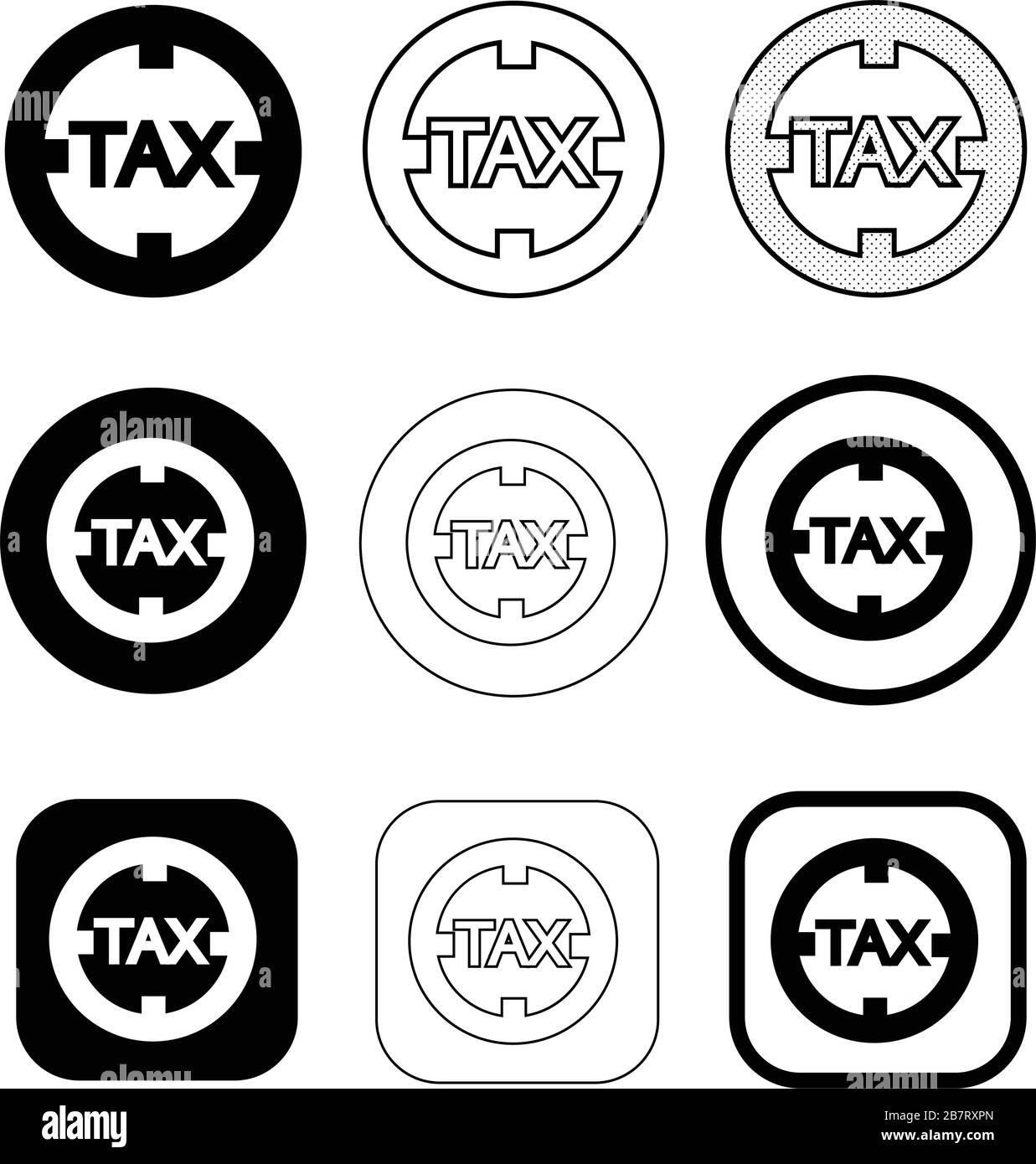 Simple tax icon sign design Stock Vector Image & Art - Alamy
