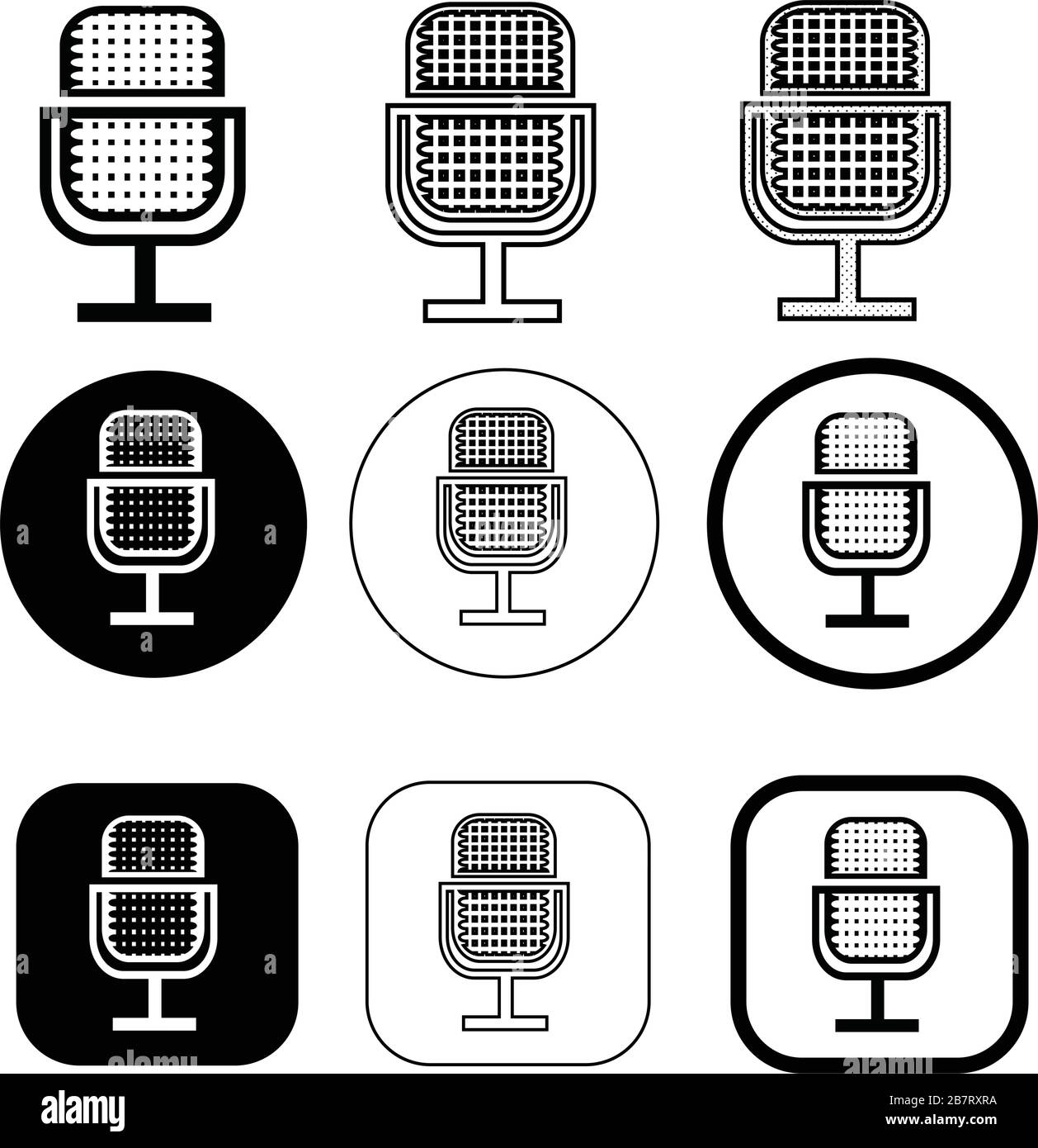Simple microphone icon sign design Stock Vector Image & Art - Alamy