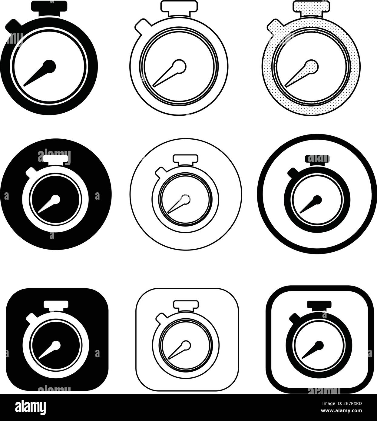 Simple stopwatch icon sign design Stock Vector Image & Art - Alamy