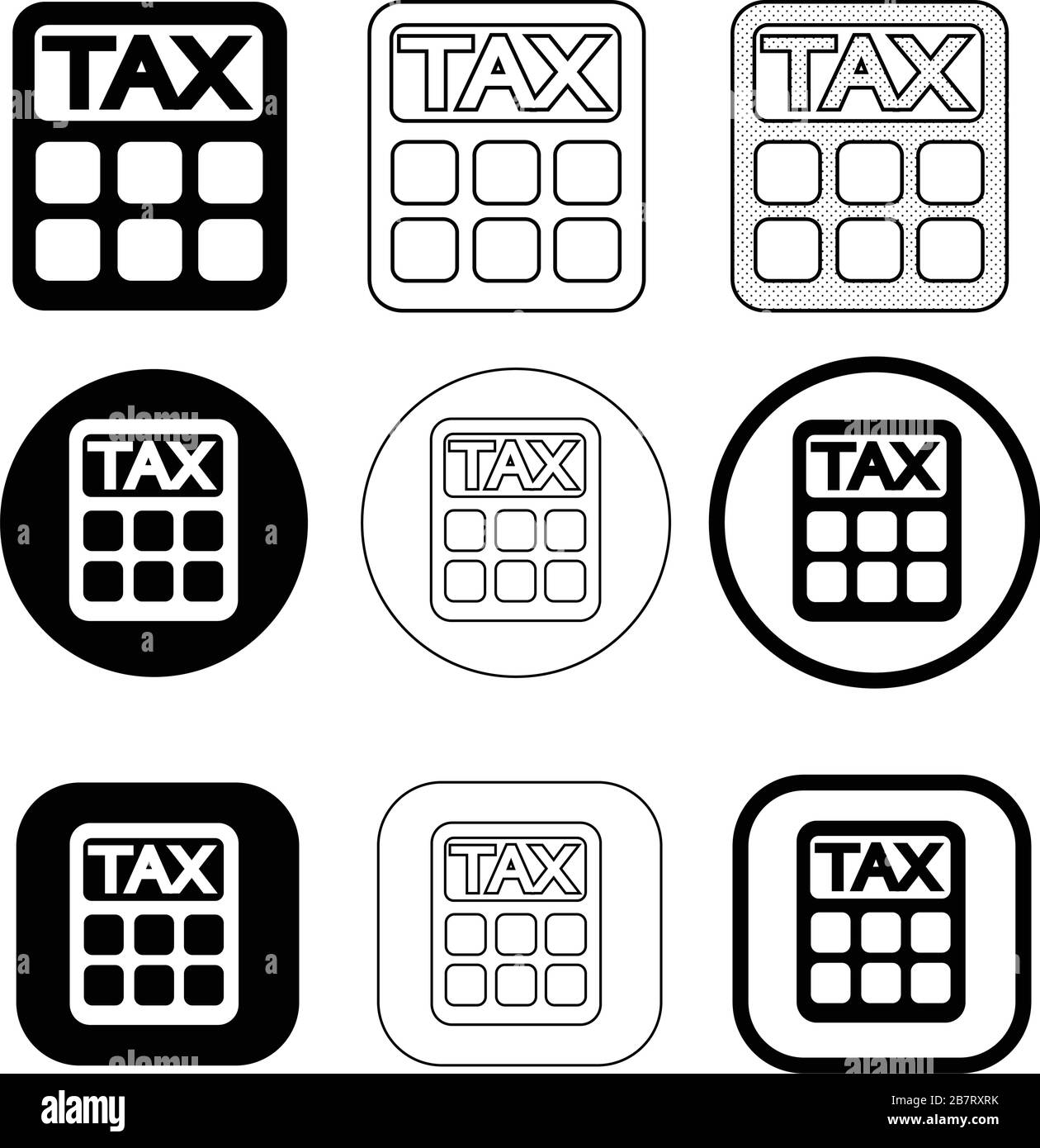 Simple tax icon sign design Stock Vector Image & Art - Alamy