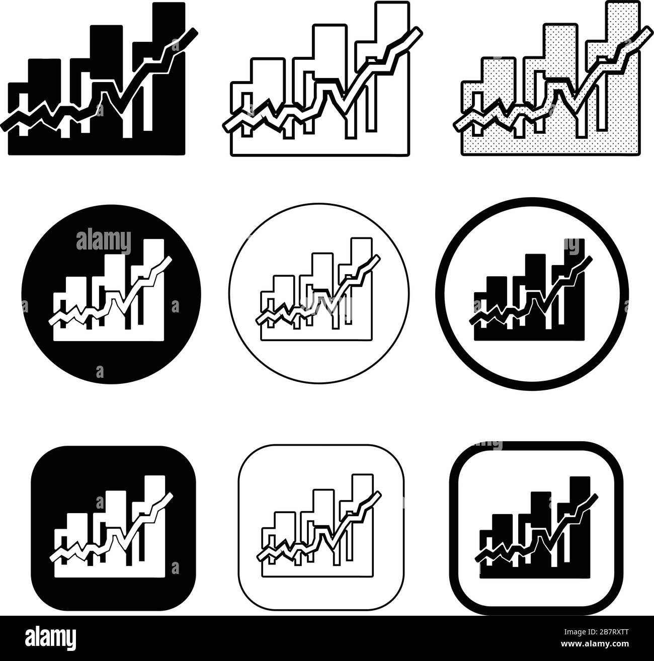 Simple Graph chart icon sign design Stock Vector Image & Art - Alamy