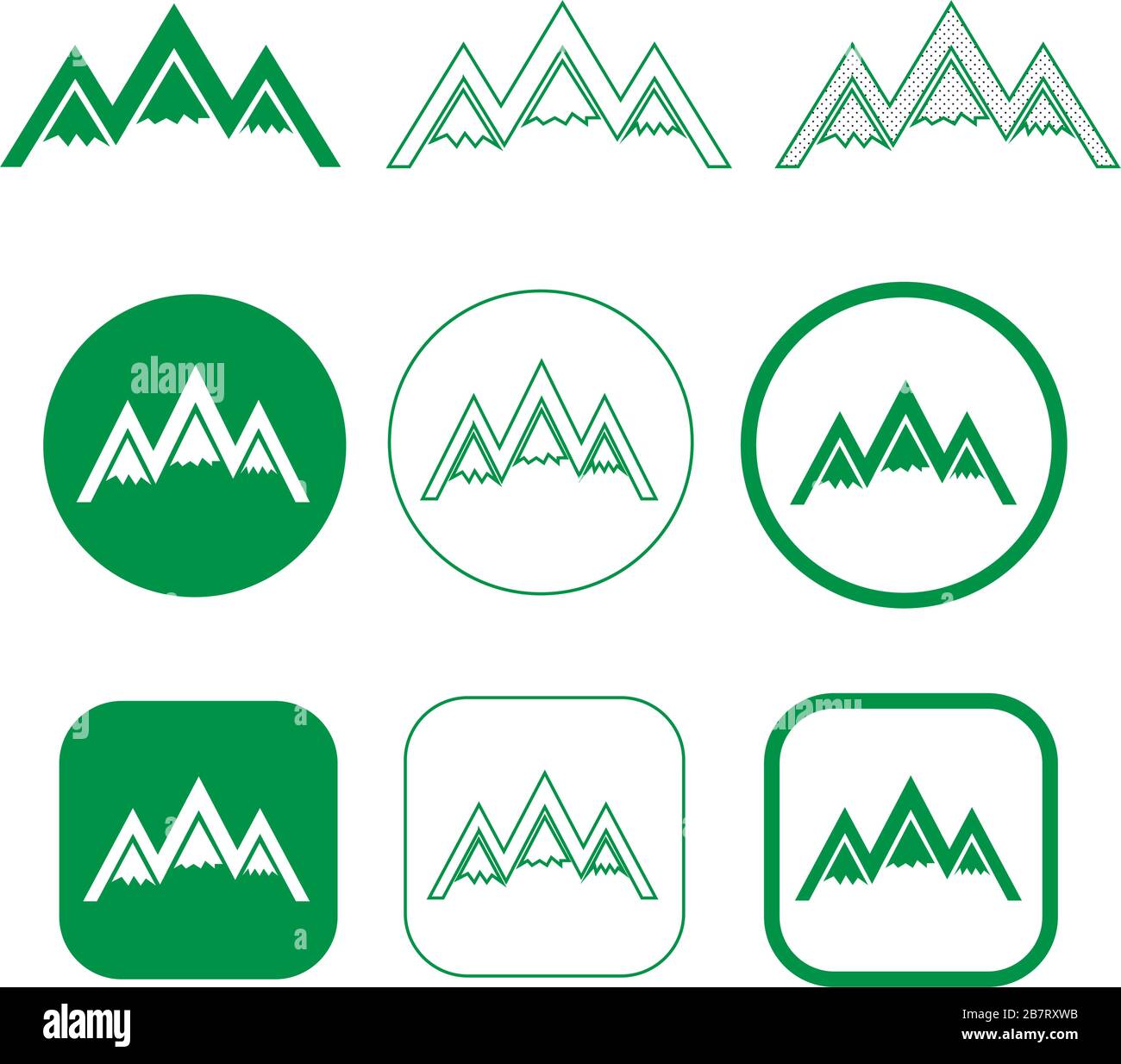 Simple Mountain icon sign design Stock Vector Image & Art - Alamy