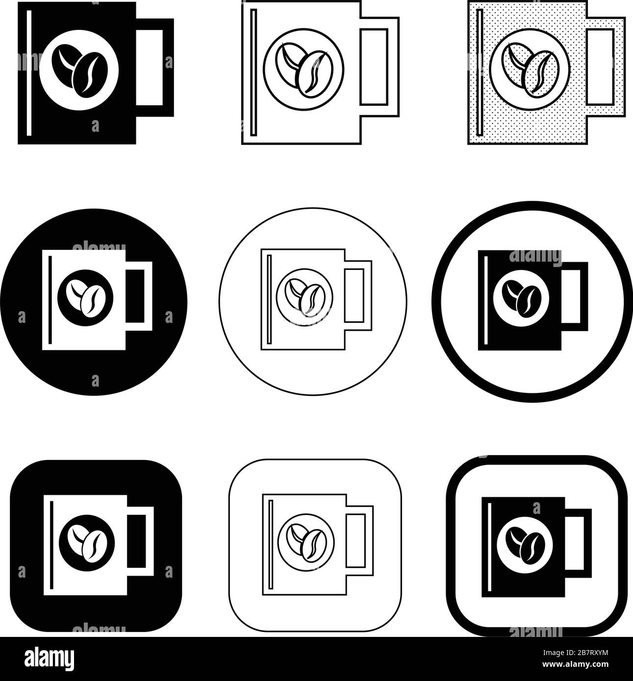 Simple coffee icon sign design Stock Vector Image & Art - Alamy