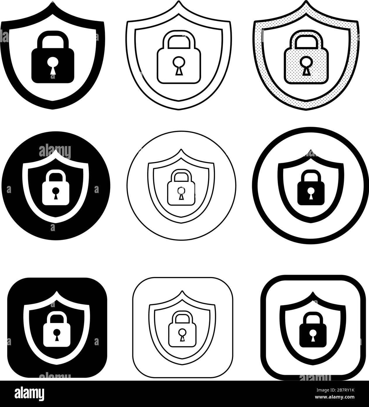 Simple Security icon sign design Stock Vector Image & Art - Alamy