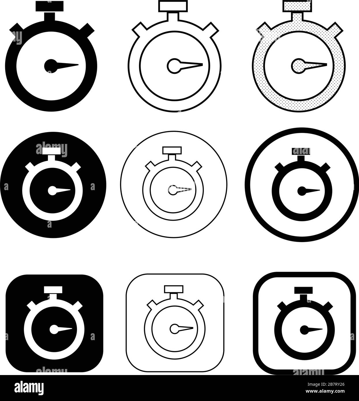 Simple stopwatch icon sign design Stock Vector Image & Art - Alamy