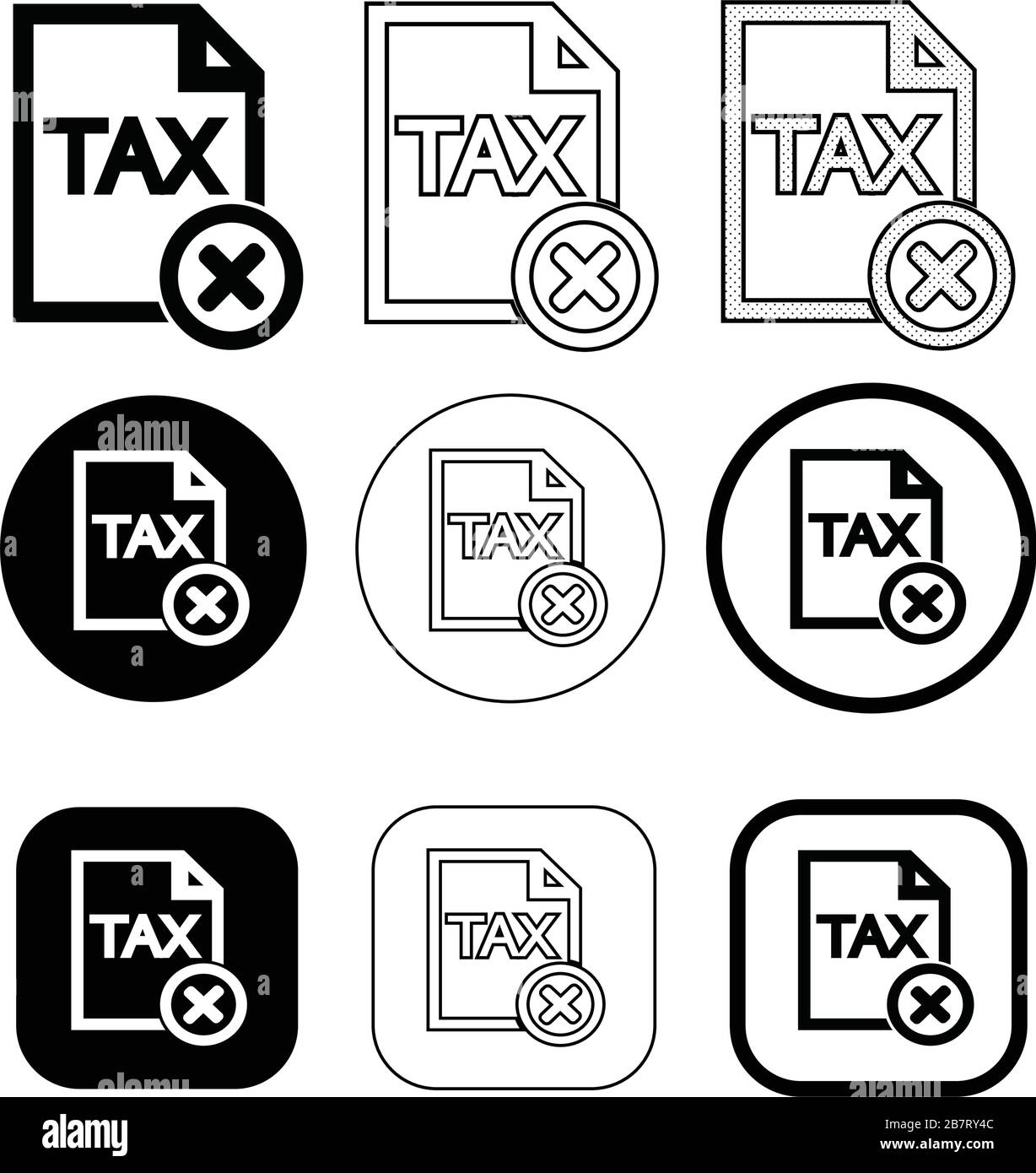 Simple tax icon sign design Stock Vector Image & Art - Alamy