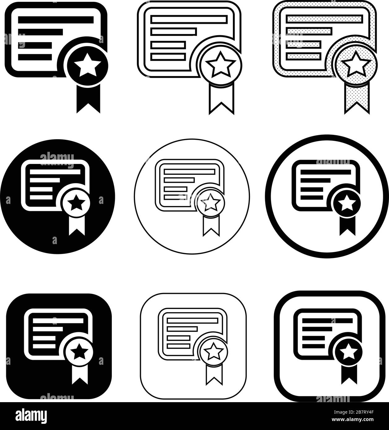 Simple Certificate icon sign design Stock Vector Image & Art - Alamy