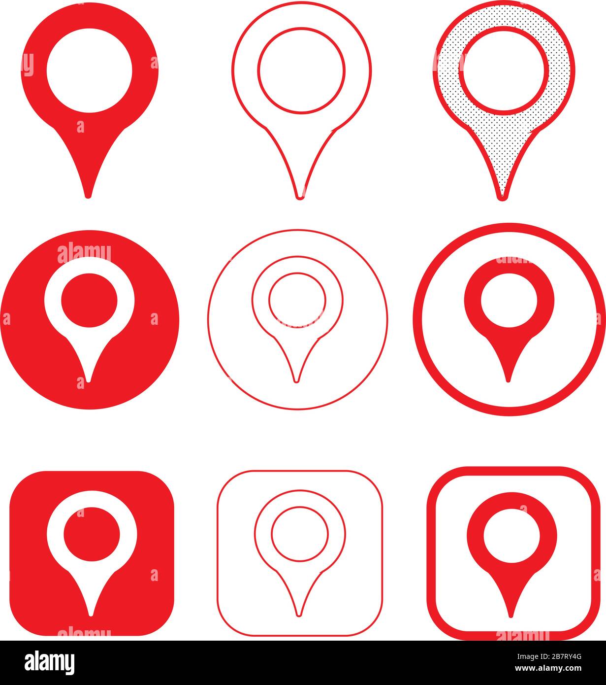 Simple map pointer gps icon sign design Stock Vector Image & Art - Alamy