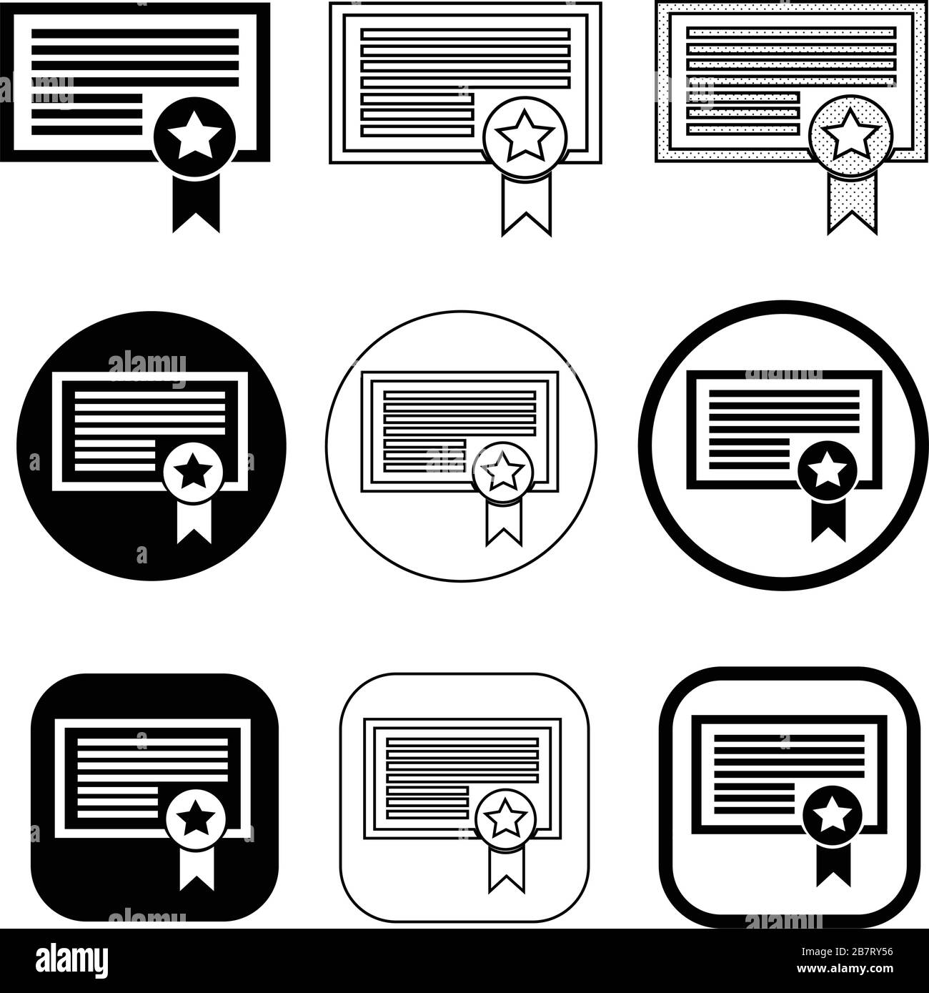 Simple Certificate icon sign design Stock Vector Image & Art - Alamy