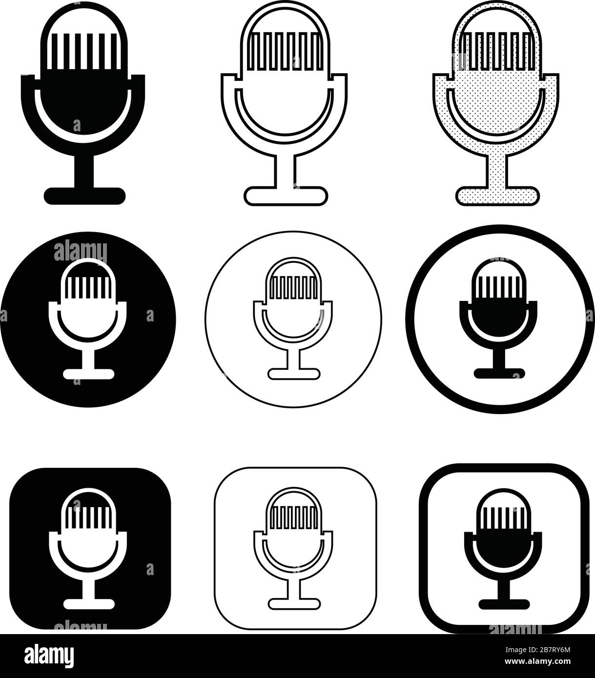 Simple microphone icon sign design Stock Vector Image & Art - Alamy
