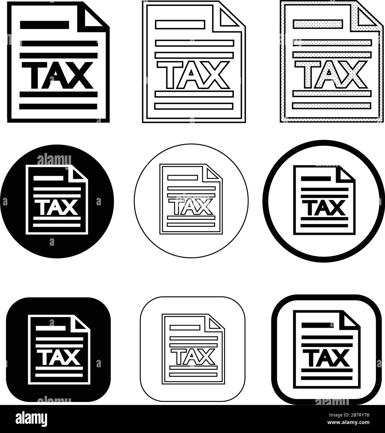 Simple tax icon sign design Stock Vector Image & Art - Alamy