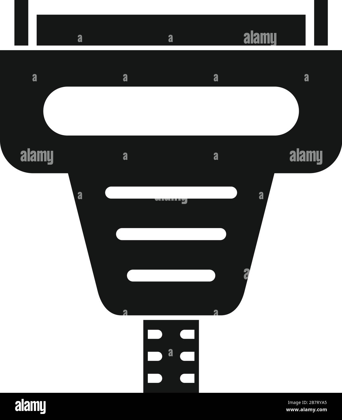 Adapter connector icon. Simple illustration of adapter connector vector ...