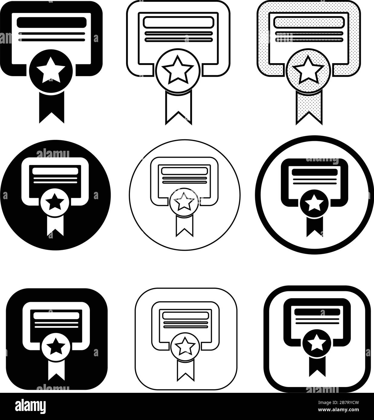 Simple Certificate icon sign design Stock Vector Image & Art - Alamy