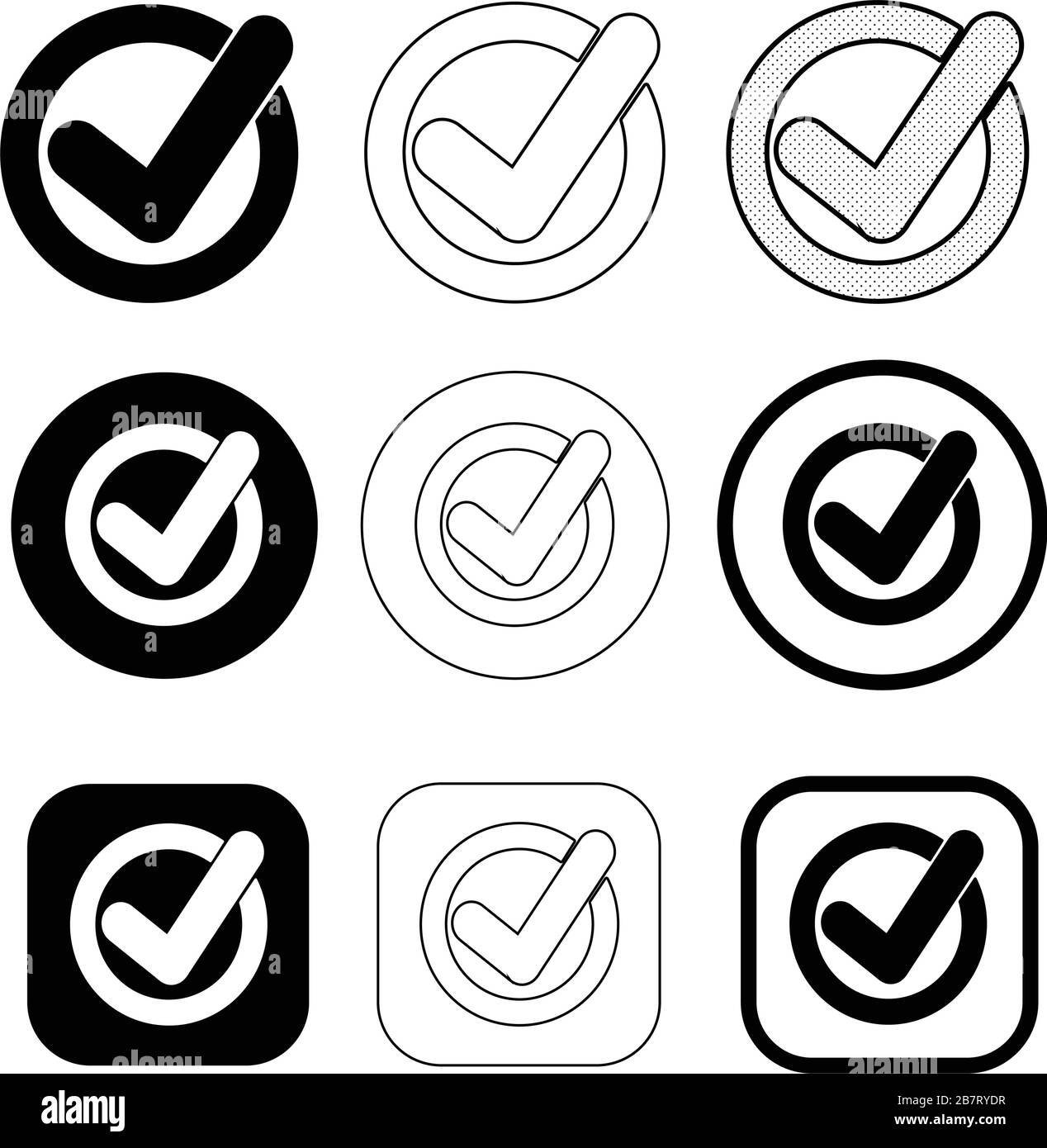 Simple check mark icon sign design Stock Vector Image & Art - Alamy