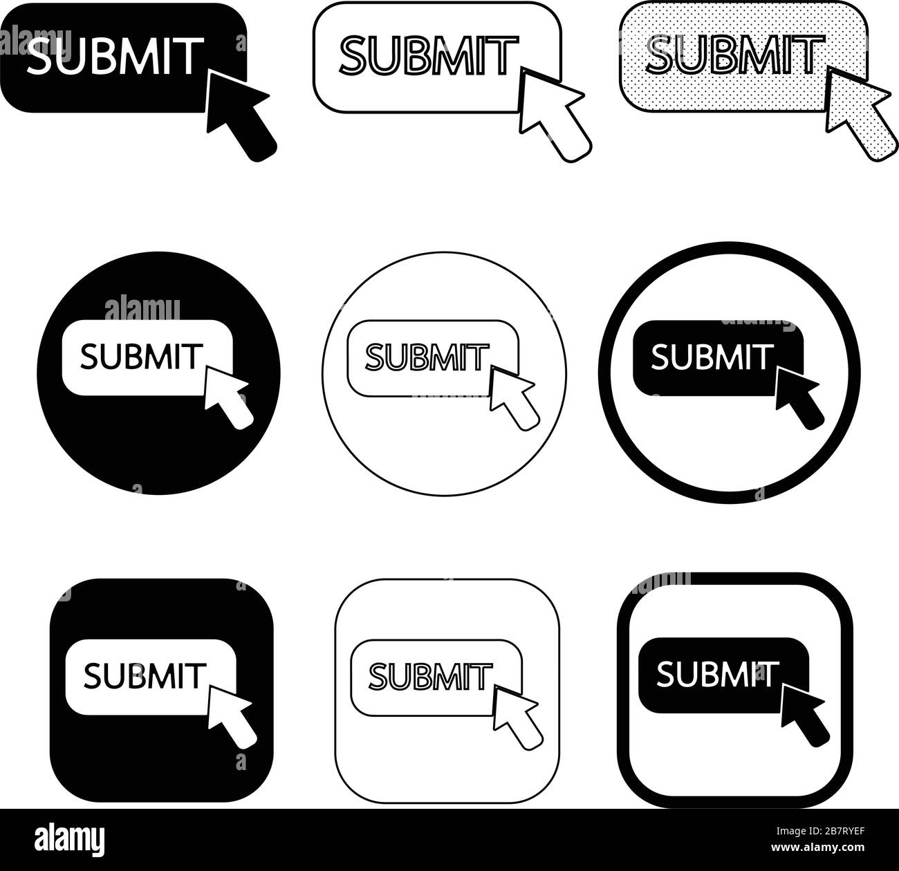 Simple Submit icon sign design Stock Vector Image & Art - Alamy