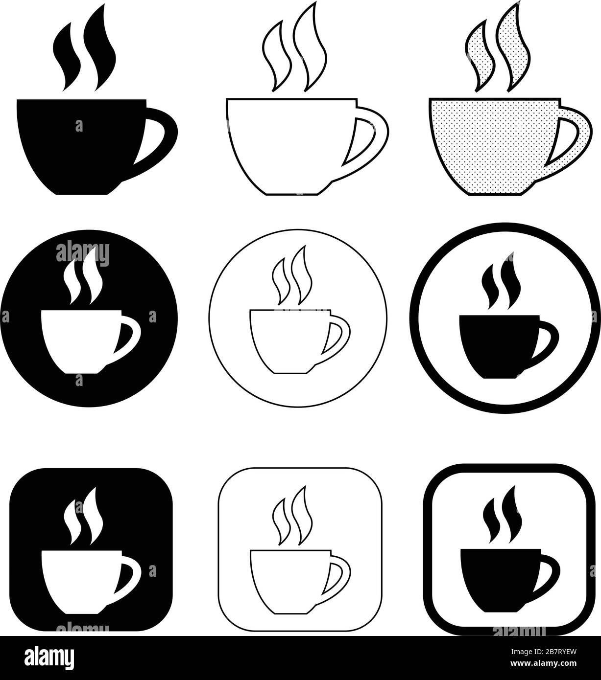 Simple coffee icon sign design Stock Vector Image & Art - Alamy