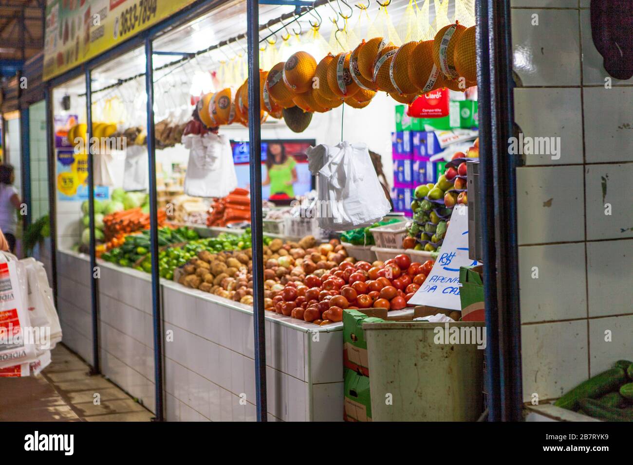 Market in Brazil Stock Photo - Alamy