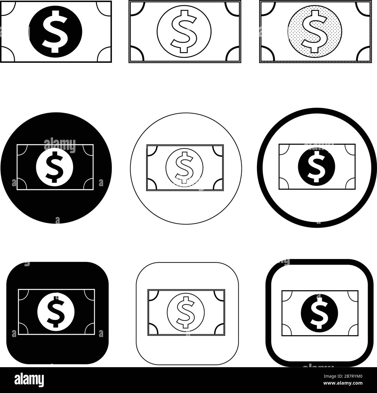 Simple Dollar money icon sign design Stock Vector Image & Art - Alamy