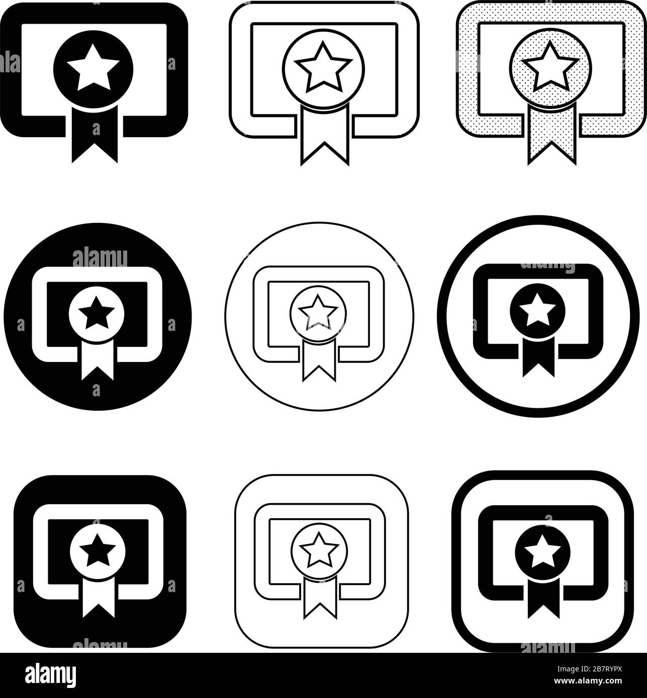 Simple Certificate icon sign design Stock Vector Image & Art - Alamy