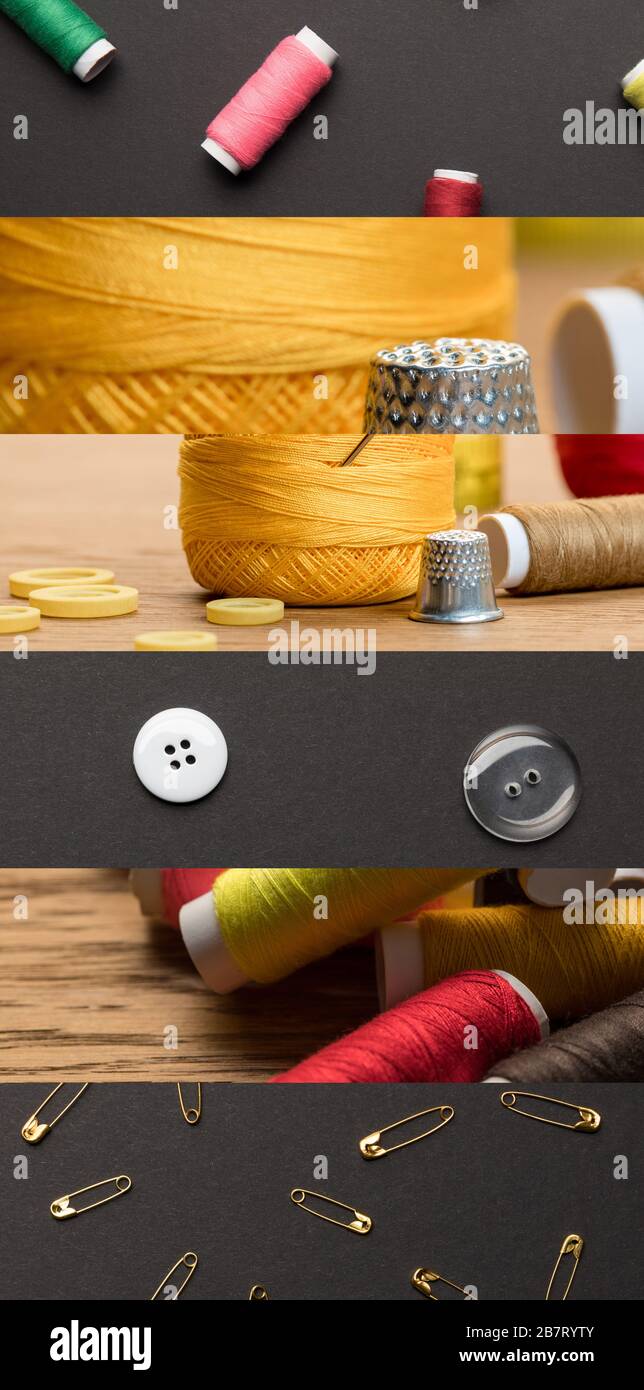 Cotton spools variety hi-res stock photography and images - Alamy