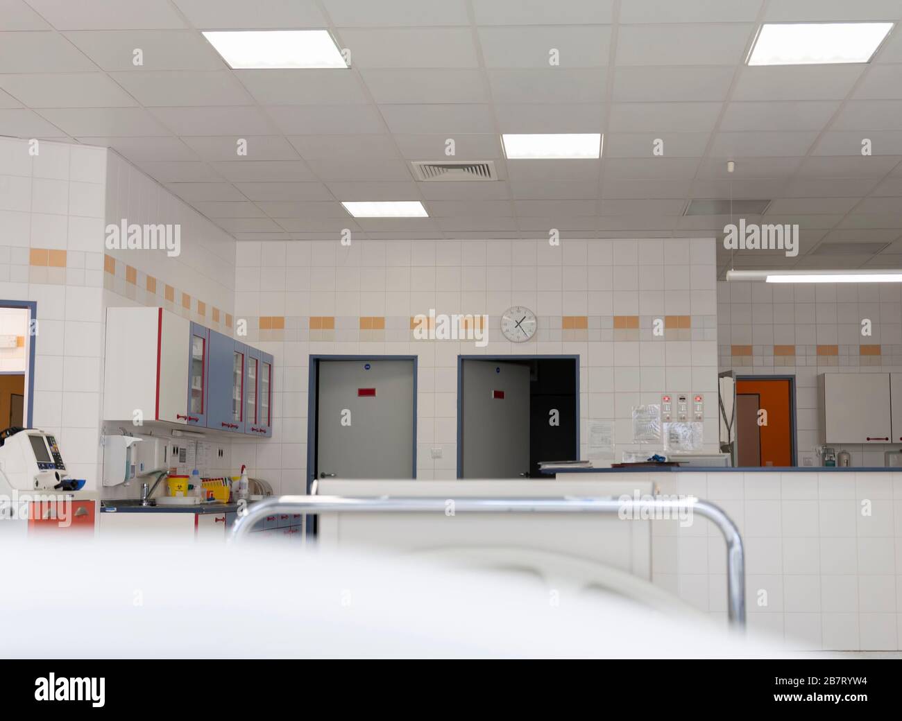 Intensive care unit in hospital, a place where can be treated patients ...