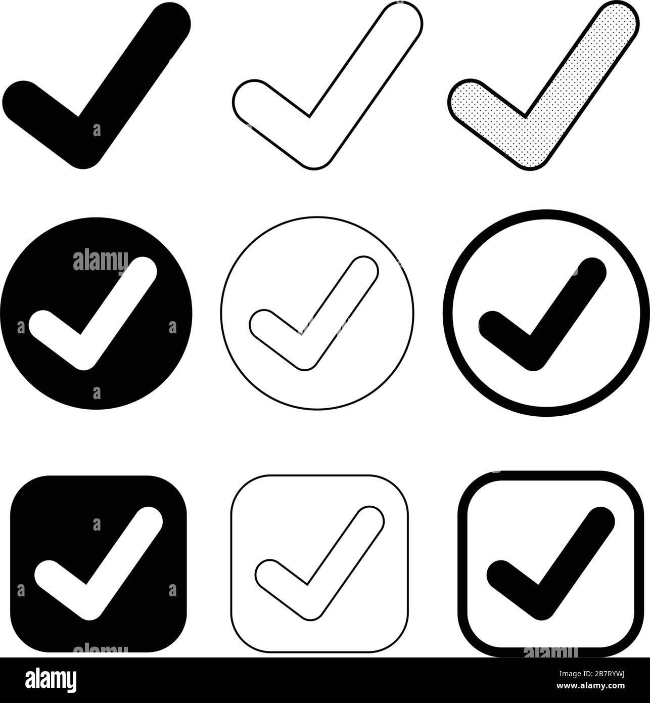 Simple check mark icon sign design Stock Vector Image & Art - Alamy