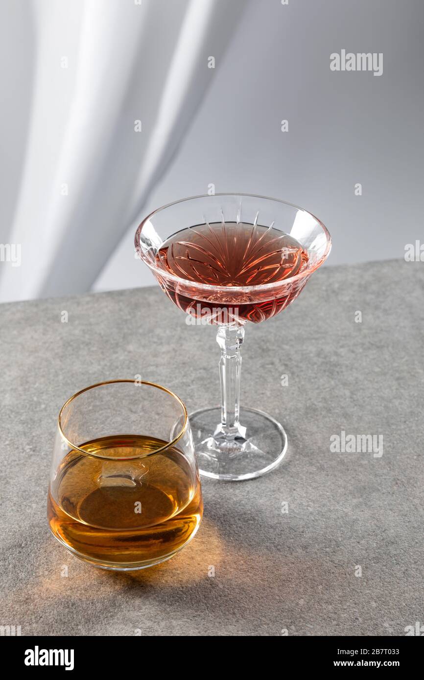 Glass cognac near red hi-res stock photography and images - Alamy